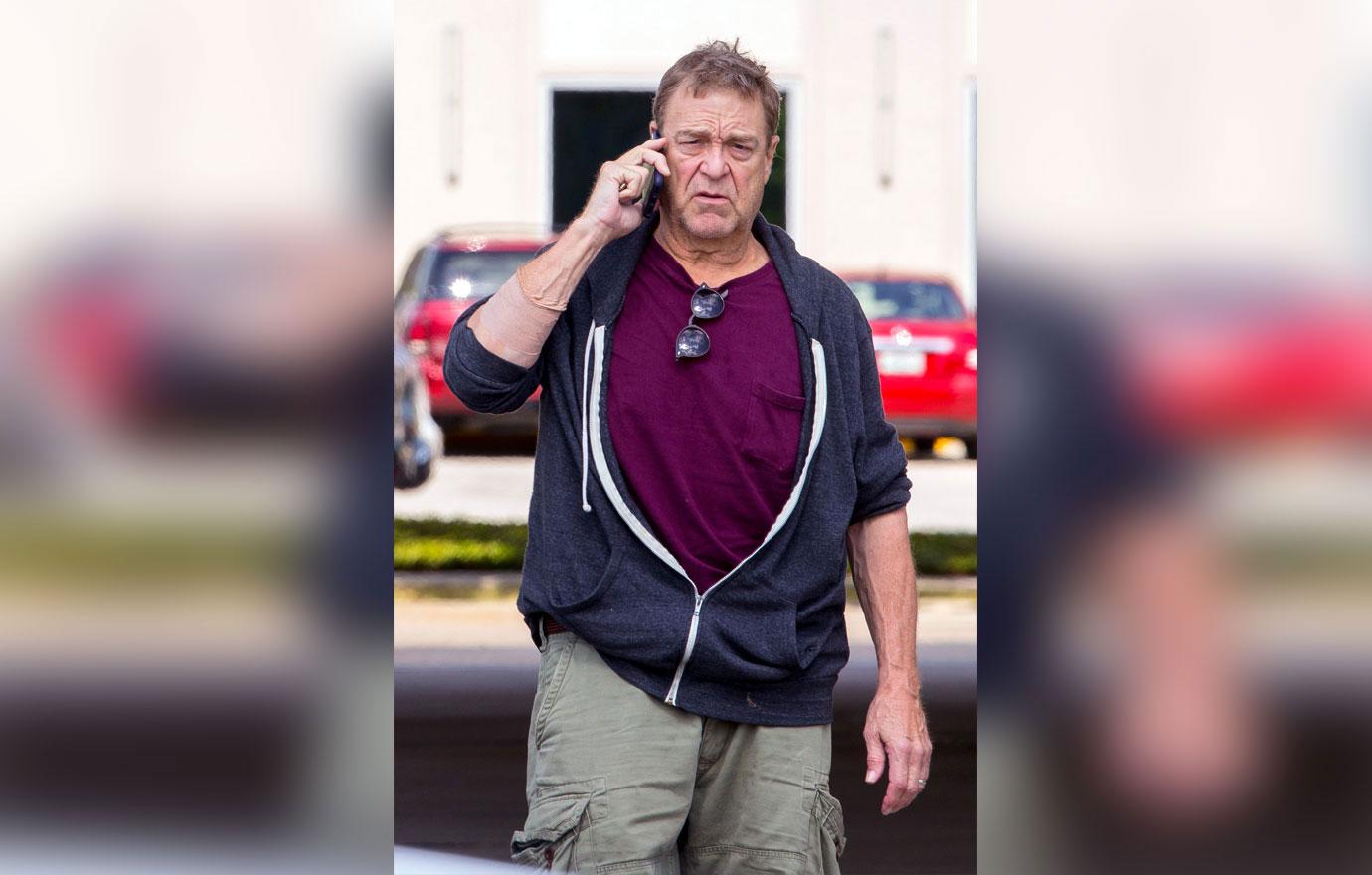Arm Injury? Seemingly Stressed John Goodman Wears Bandage In Photos