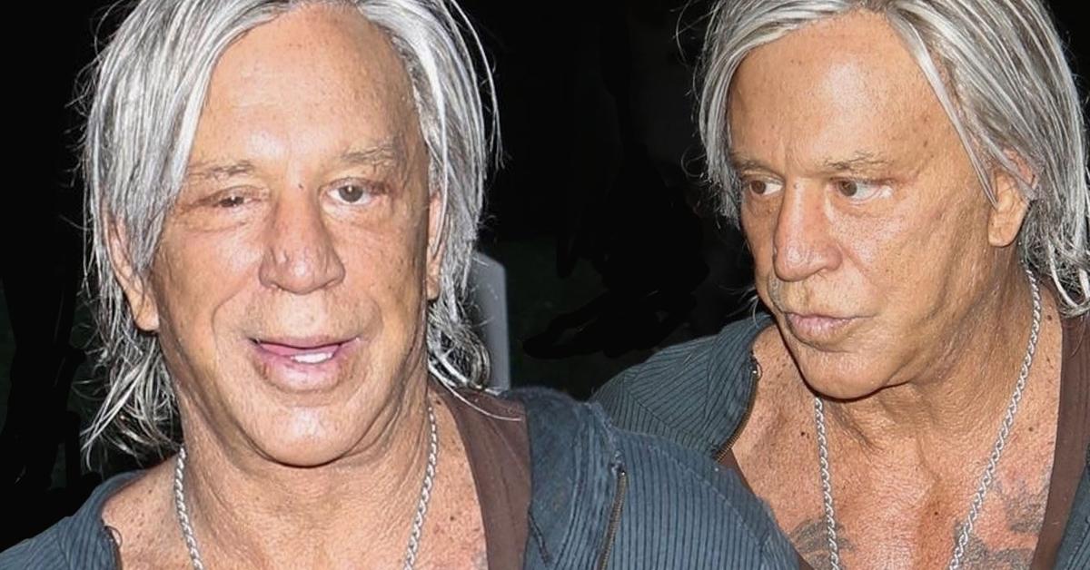 Mickey Rourke Looks Unrecognizable At Concert