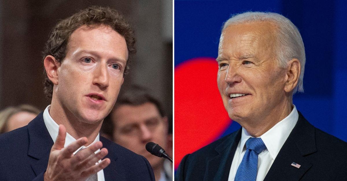 Mark Zuckerberg Claims Biden Admin 'Pressured' Facebook to 'Censor' Content