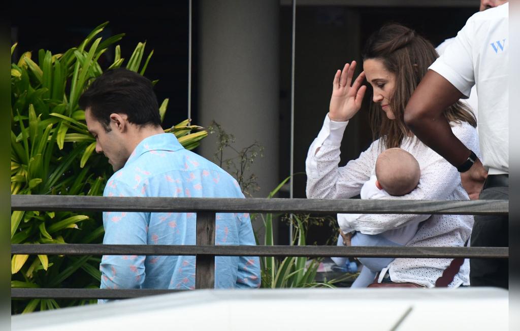 Pippa Middleton Shows Off New Baby Arthur In St Barths