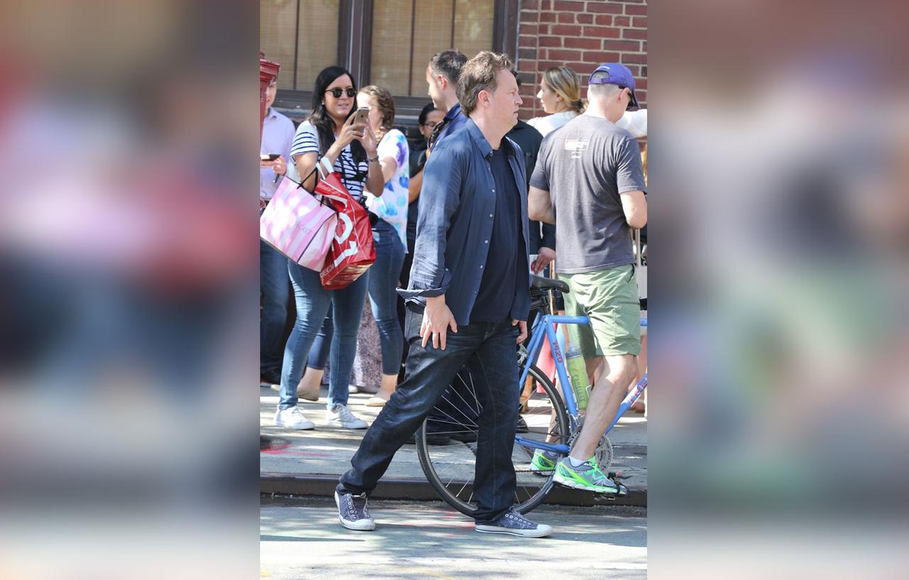 Matthew Perry Looks Disheveled Leaves Play In NY