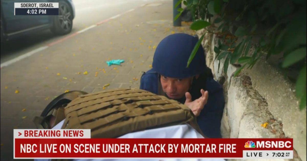 NBC Reporter Richard Engel Forced to Take Cover From Rocket Fire in Israel