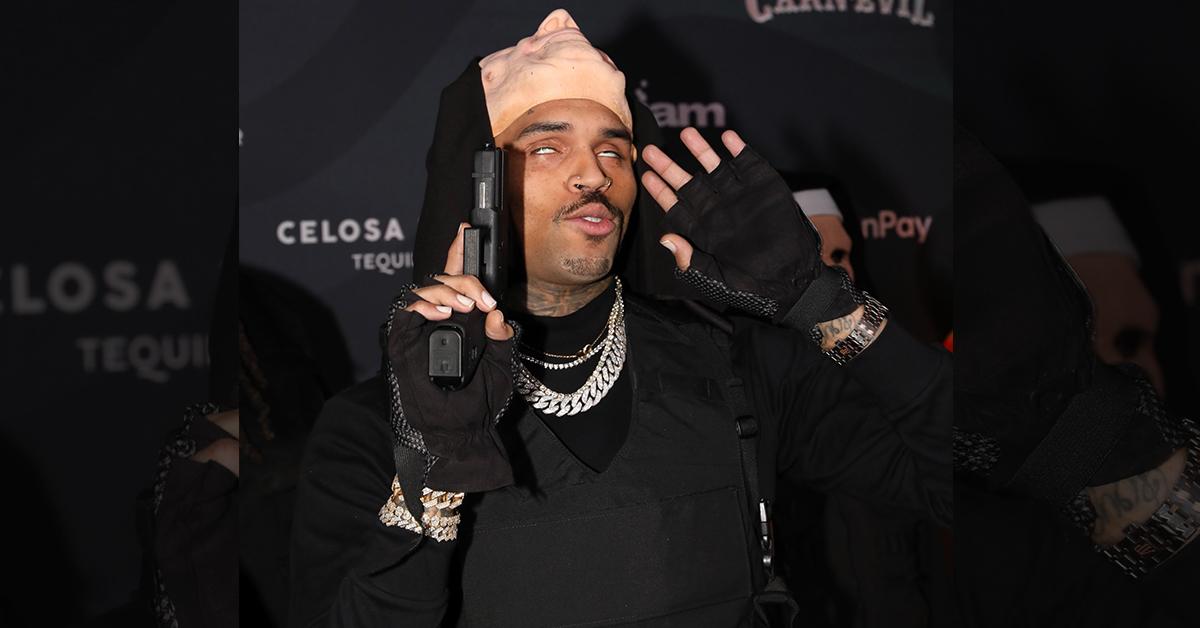 Chris Brown Pulls Out Prop Gun At Star-Studded Halloween Party