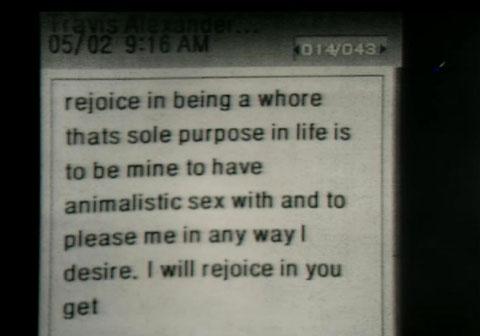 Jodi Arias And Travis Alexander's Exchange Of Text Messages