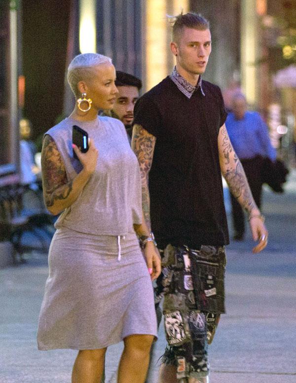 Dangerous Date? Amber Rose Debuts Bad Boy Boyfriend Machine Gun Kelly ...