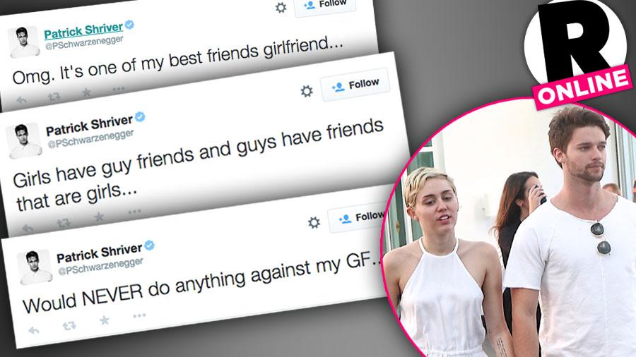 Patrick Schwarzenegger Denies Cheating On Girlfriend Miley Cyrus During ...