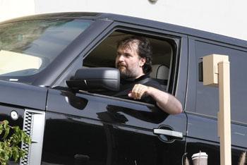 Brittany Murphy's husband Simon Monjack arrives home