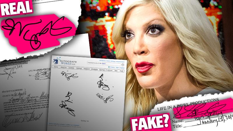 Tori Spelling's Signature Forged On $60M Lawsuit Settlement, Claims ...