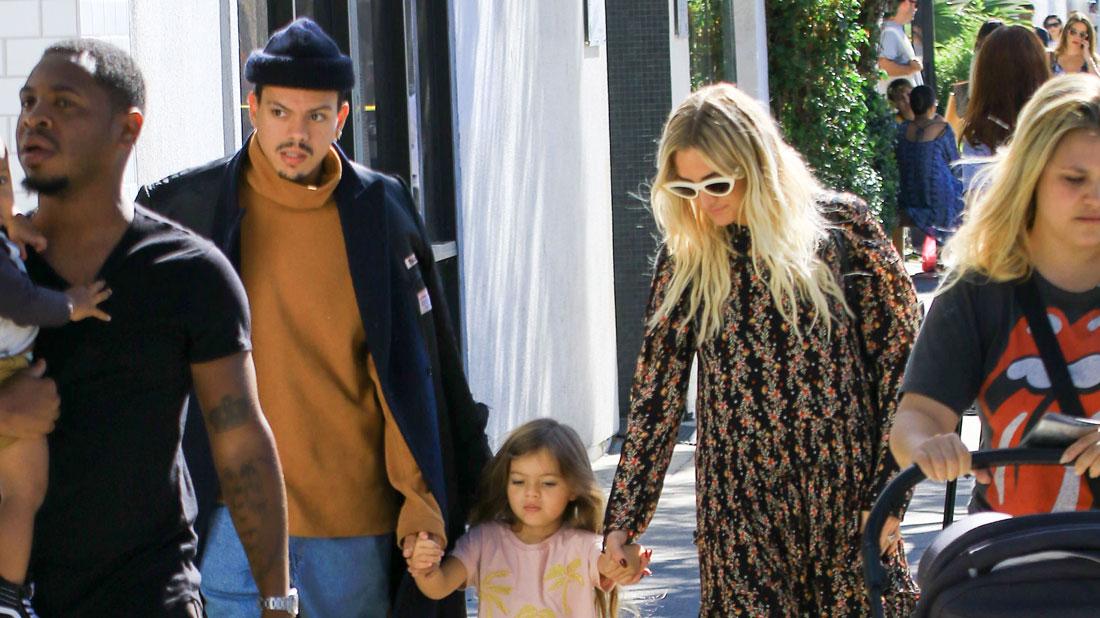 Evan Ross & Ashlee Simpson Spend Time With Daughter Jagger Snow