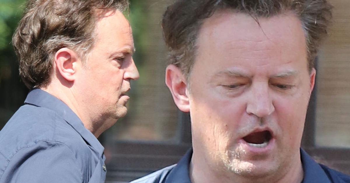 Matthew Perry Looks Disheveled Leaves Play In NY