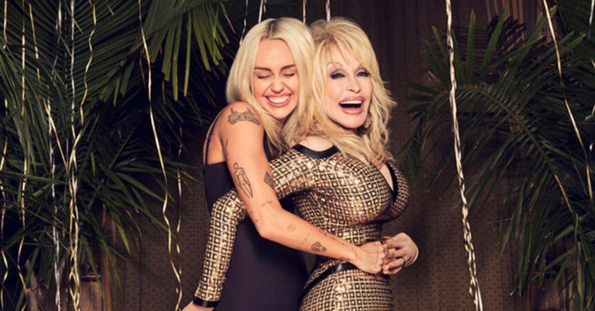 Miley Cyrus Comforts Godmother Dolly Parton After Carl Dean's Death