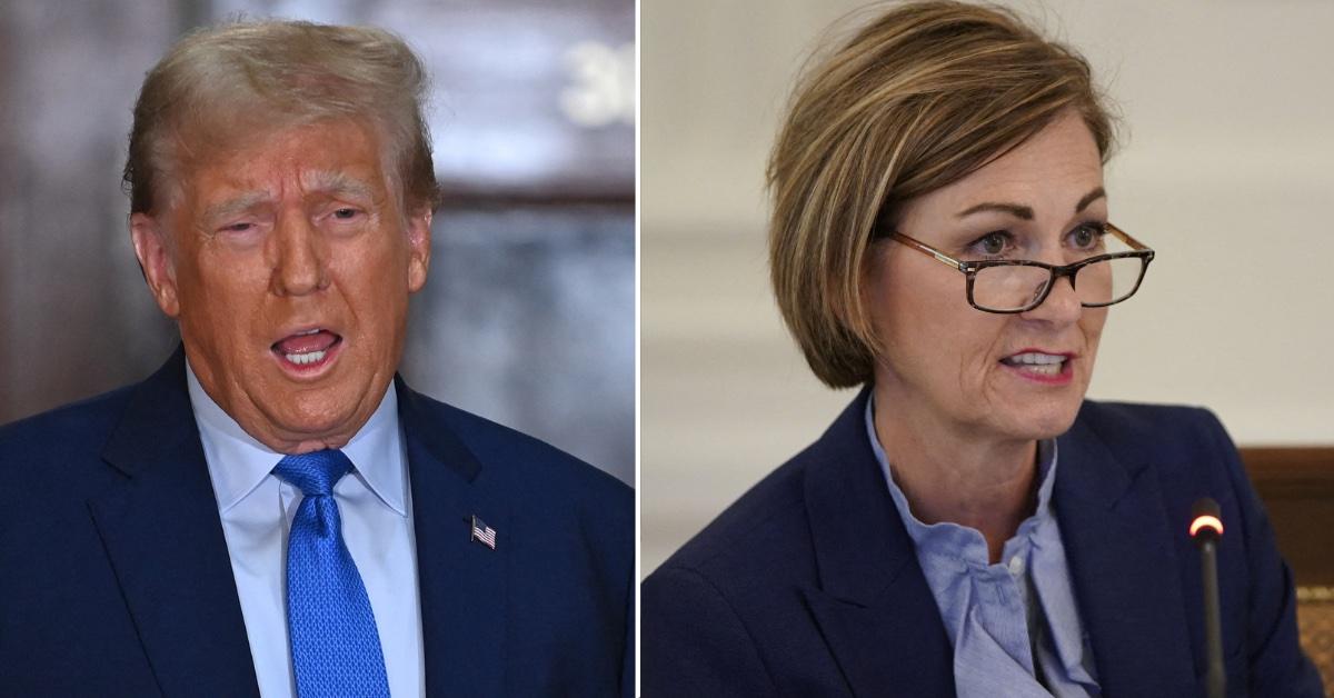 Trump Slams 'Disloyal' Kim Reynolds After DeSantis Endorsement