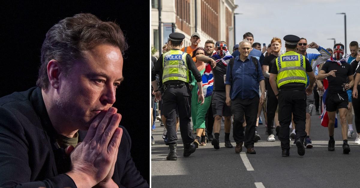 Elon Musk Accused Of ‘Race Baiting’ As Far-Riot Riots Explode