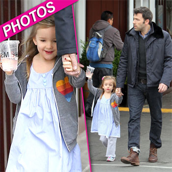 Daddy Duty! Ben Affleck Holds Hands With His Adorable Daughter Seraphina