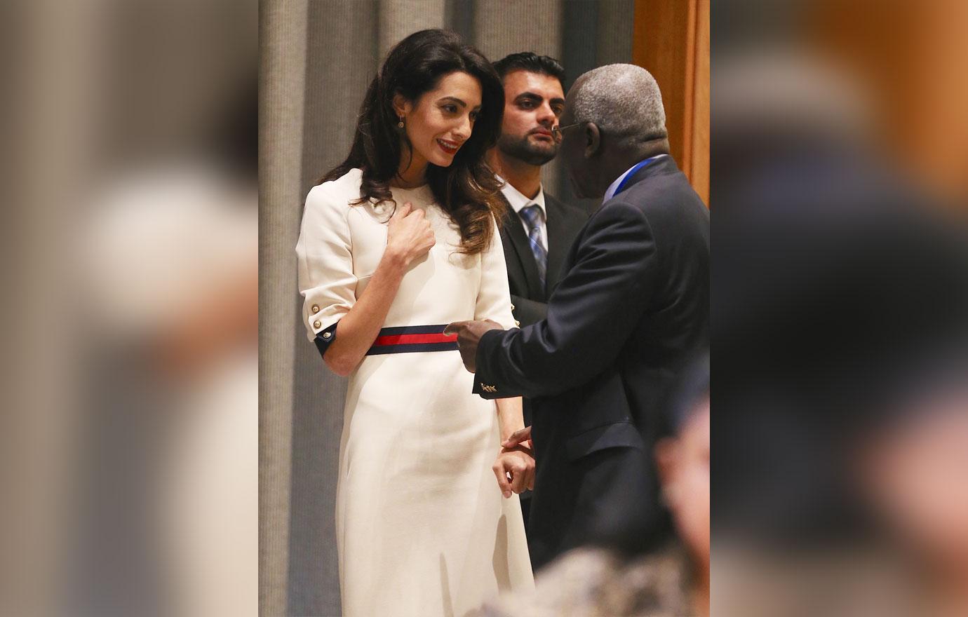 George Clooney Amal Clooney Pregnant Photos -- He Confirms Baby News