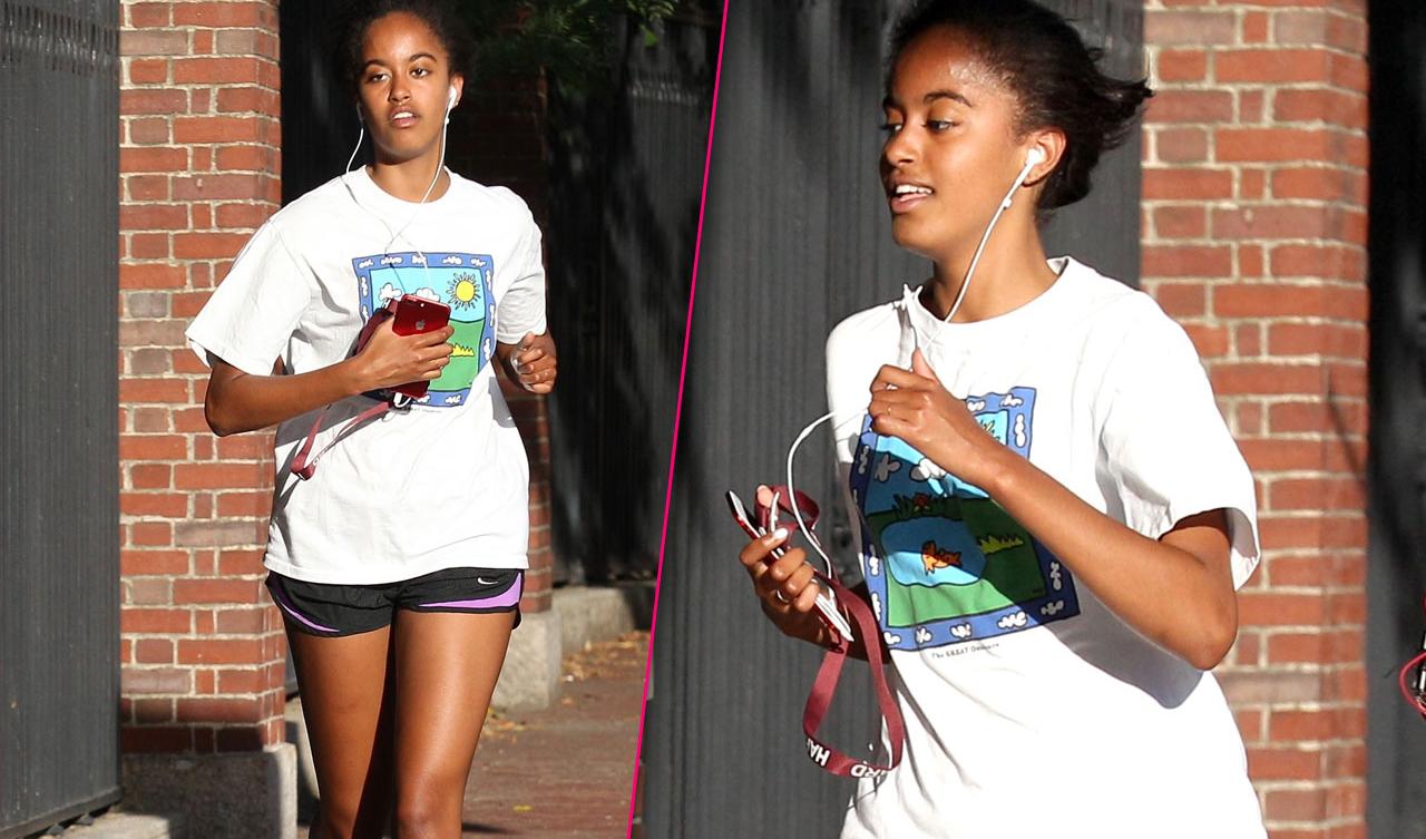 Malia Obama Goes For A Jog In Tiny Shorts Around Harvard