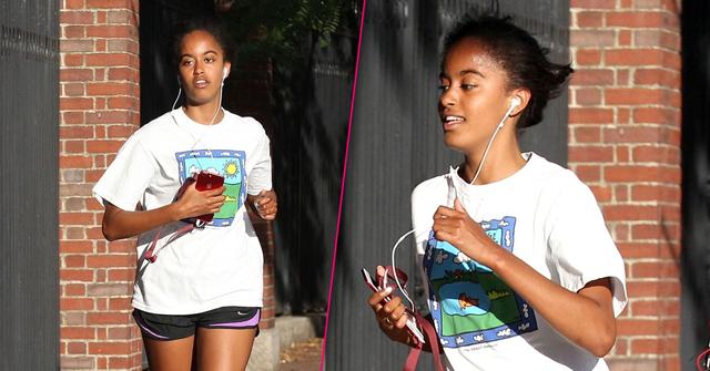 Malia Obama Goes For A Jog In Tiny Shorts Around Harvard