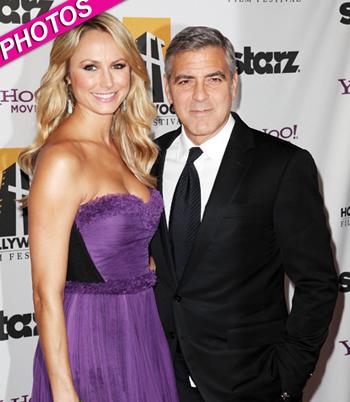 George Clooney & Stacy Keibler Dazzle At Hollywood Film Awards Gala