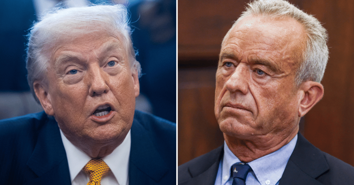 Trump Awkwardly Snubs RFK Jr. at School Milk Bill Signing