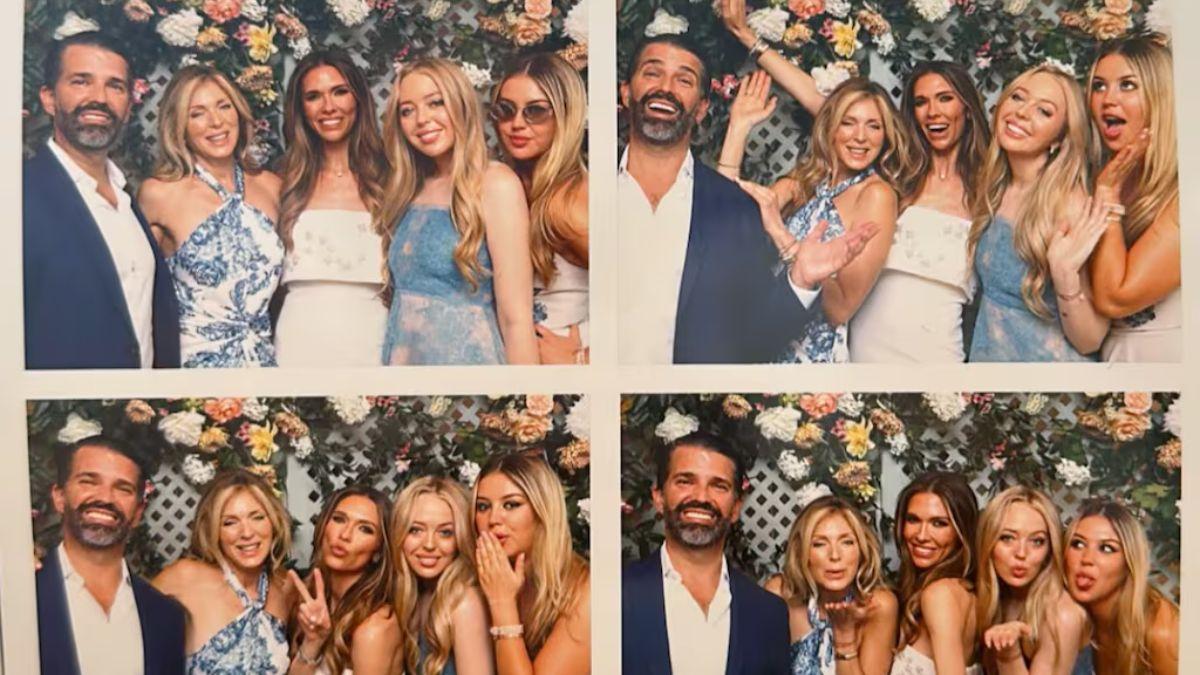 Donald Trump Jr. Poses With Marla Maples At Wedding Shower, No Melania
