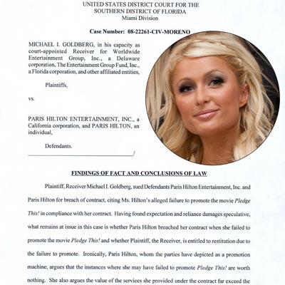 EXCLUSIVE COURT DOCUMENTS: Miami Court Says Paris Hilton Breached ...