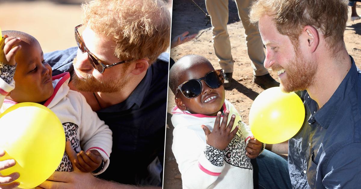 Prince Harry Plays With Children