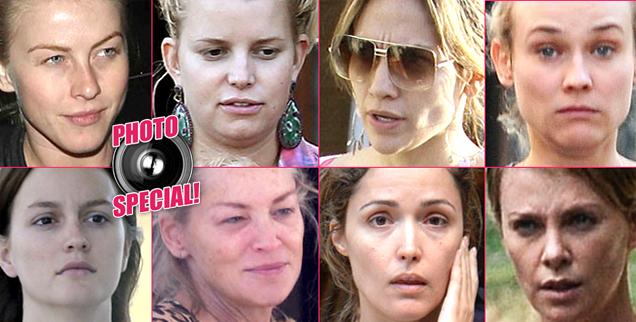 23 Stars Who've Gone Without Make-Up In 2013