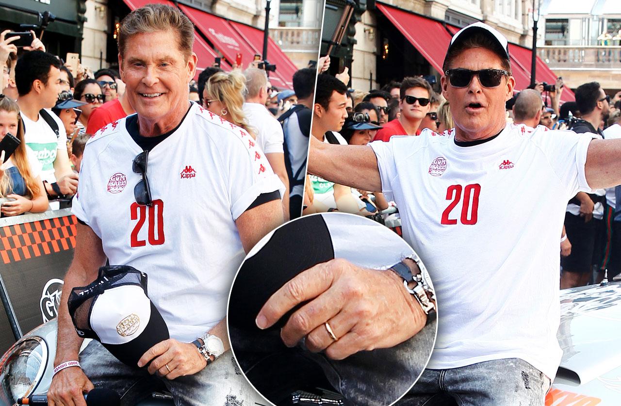 David Hasselhoff Wears Ring After Wedding To Young Wife