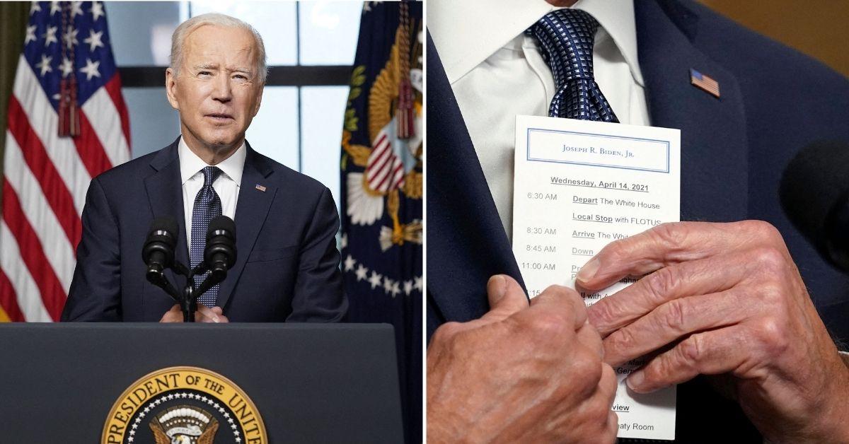 Joe Biden Had Secret Note Cards to Remind Him Who Important People Were