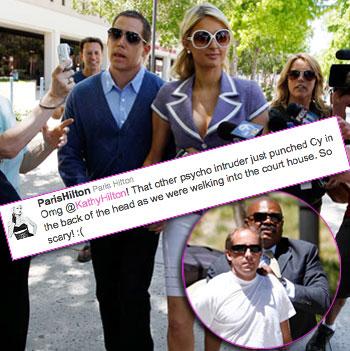Paris Hilton Attacked On Way Into Court!