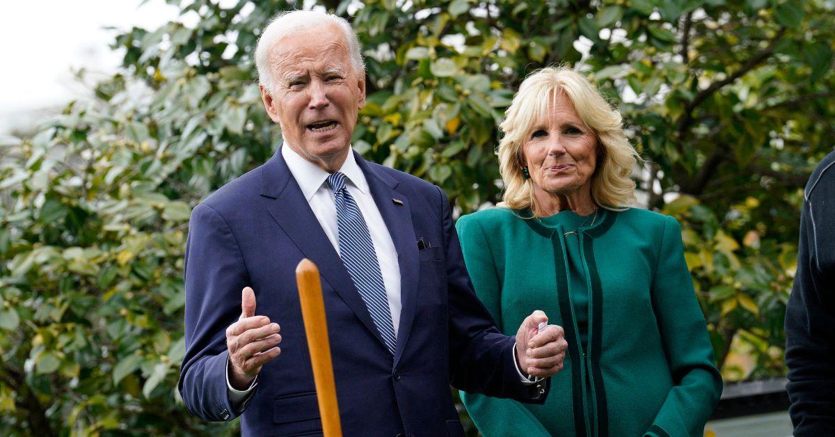 President Joe Biden Gets Lost In White House Garden After Ceremony