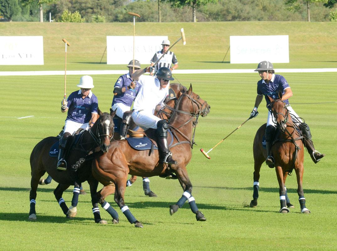 Prince Harry Falls Headfirst Off His Horse During Charity Polo Match