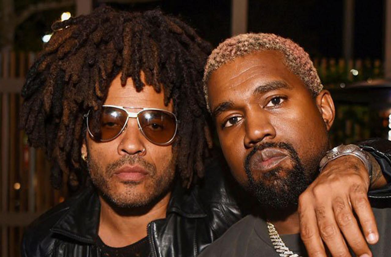 Kanye West & Lenny Kravitz Party At Swan Miami During Art Basel