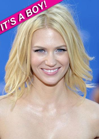 January Jones Gives Birth To Baby Boy