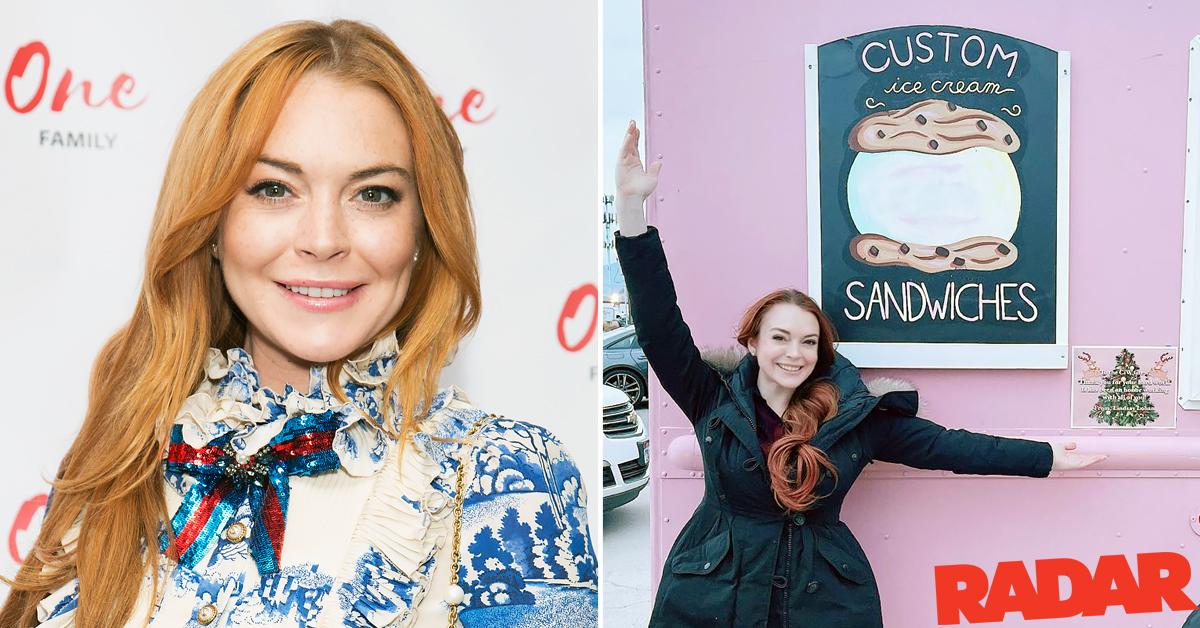 Lindsay Lohan Buys Ice Cream For Crew On Set Of Netflix Rom-Com
