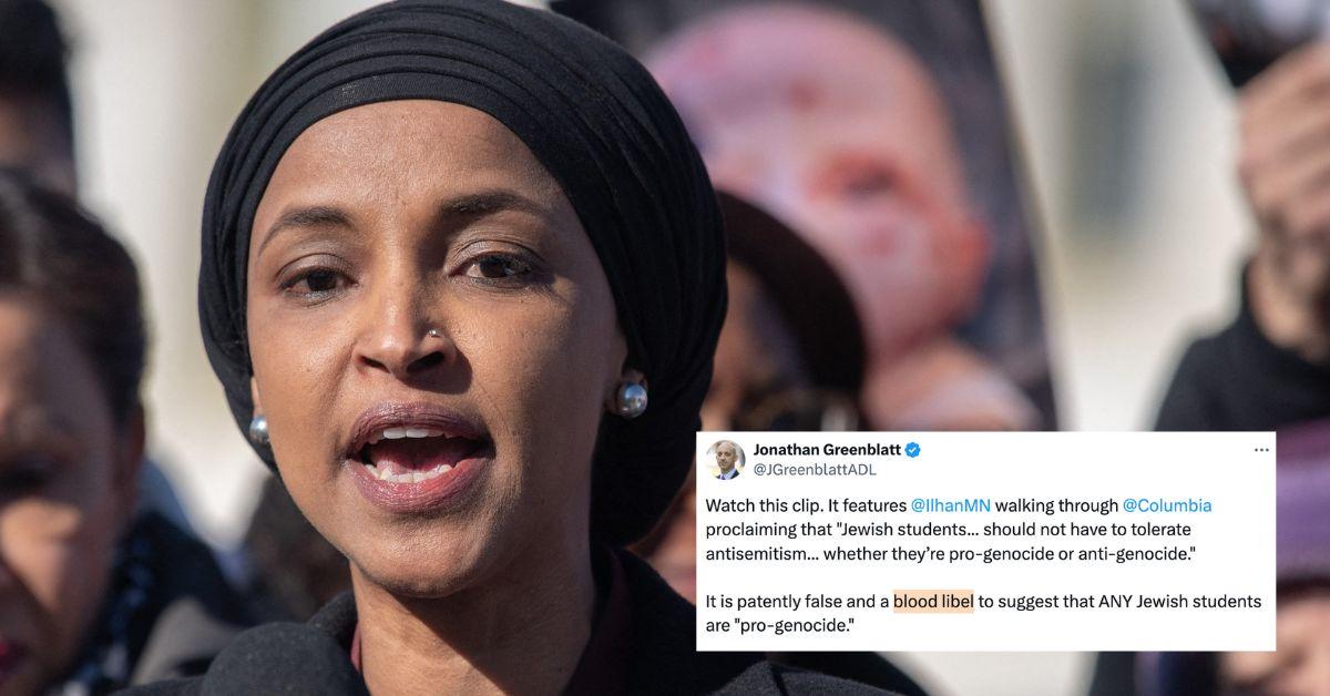 Rep. Ilhan Omar Accused of 'Blood Libel' By ADL For Calling Some Jewish ...