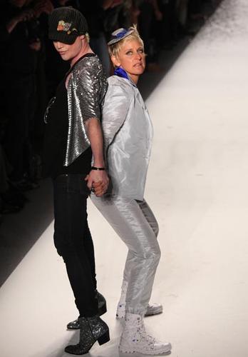 Ellen DeGeneres Makes A Splash At Fashion Week