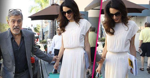 Out & About: Amal Clooney Looks Bony In Beverly Hills With Husband George