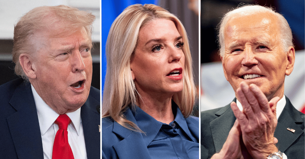 Pam Bondi Mocked After Deleting Post Unintentionally Praising Biden