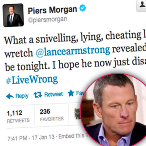 ‘Sniveling, Lying, Cheating Little Wretch.’ Celebs React To Lance ...