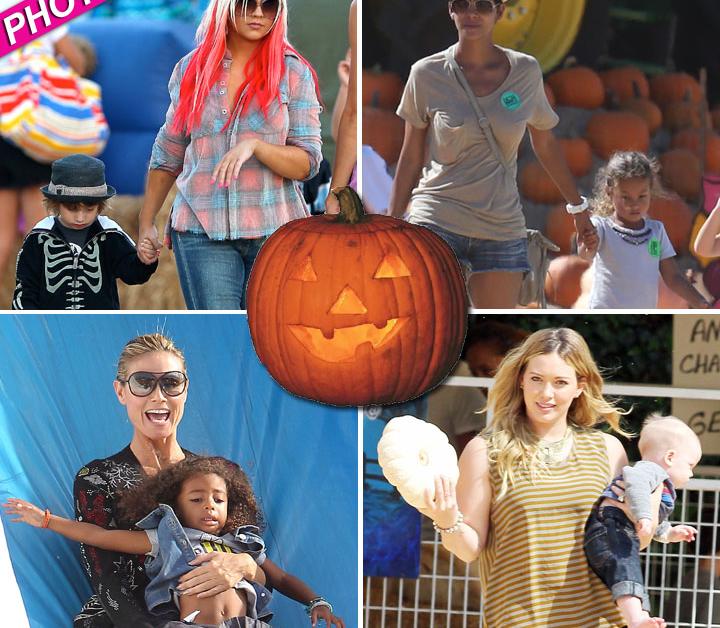 Halloween In Hollywood! Stars Hit The Pumpkin Patch With Their Kids