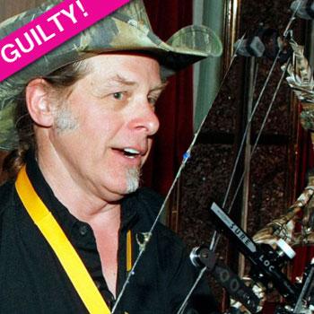 Ted Nugent Pleads Guilty To Illegally Killing Black Bear