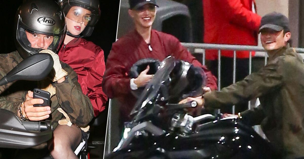 Reunited! Katy Perry Hops On Orlando Bloom’s Motorcycle On Date Night