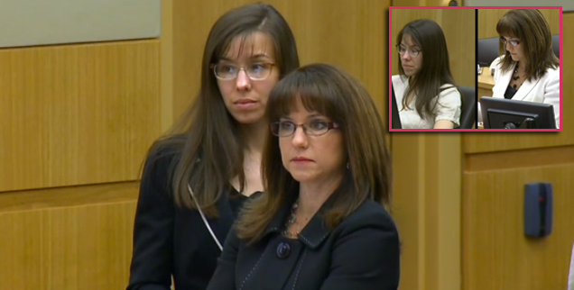 Jodi Arias Dresses Like & Mimics Her Attorney During Trial – Watch The ...