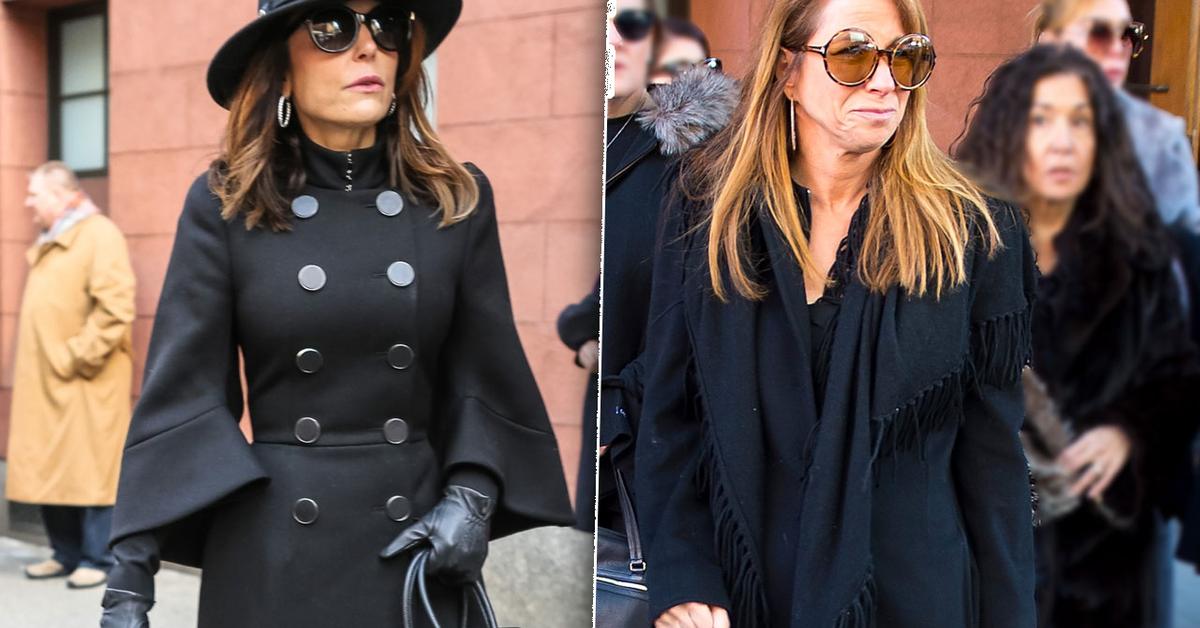Bethenny Frankel & Jill Zarin Filming At Bobby’s Funeral For ‘RHONY’