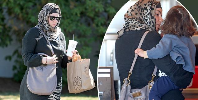 Katherine Russell Takes Her Daughter For Mexican Take Out