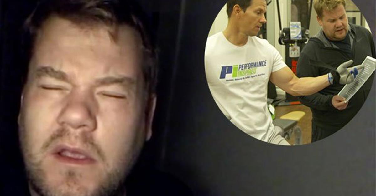 James Corden Struggles Through Mark Wahlberg's Insane 4AM Workout
